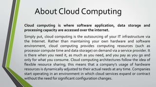 Deployment of private cloud infrastructure. | PPT