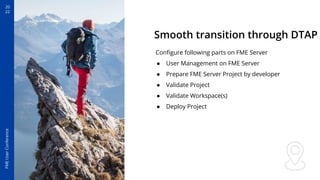 Deployment on FME Server through DTAP Street | PDF