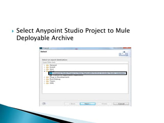 Deployment options for mule applications | PPTX