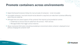 Deployment, Performance, Agility and Flexibility using Trisotech Digital Distributed Containers ...