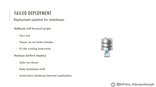 Deployment pipeline for databases | PDF