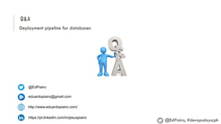 Deployment pipeline for databases | PDF