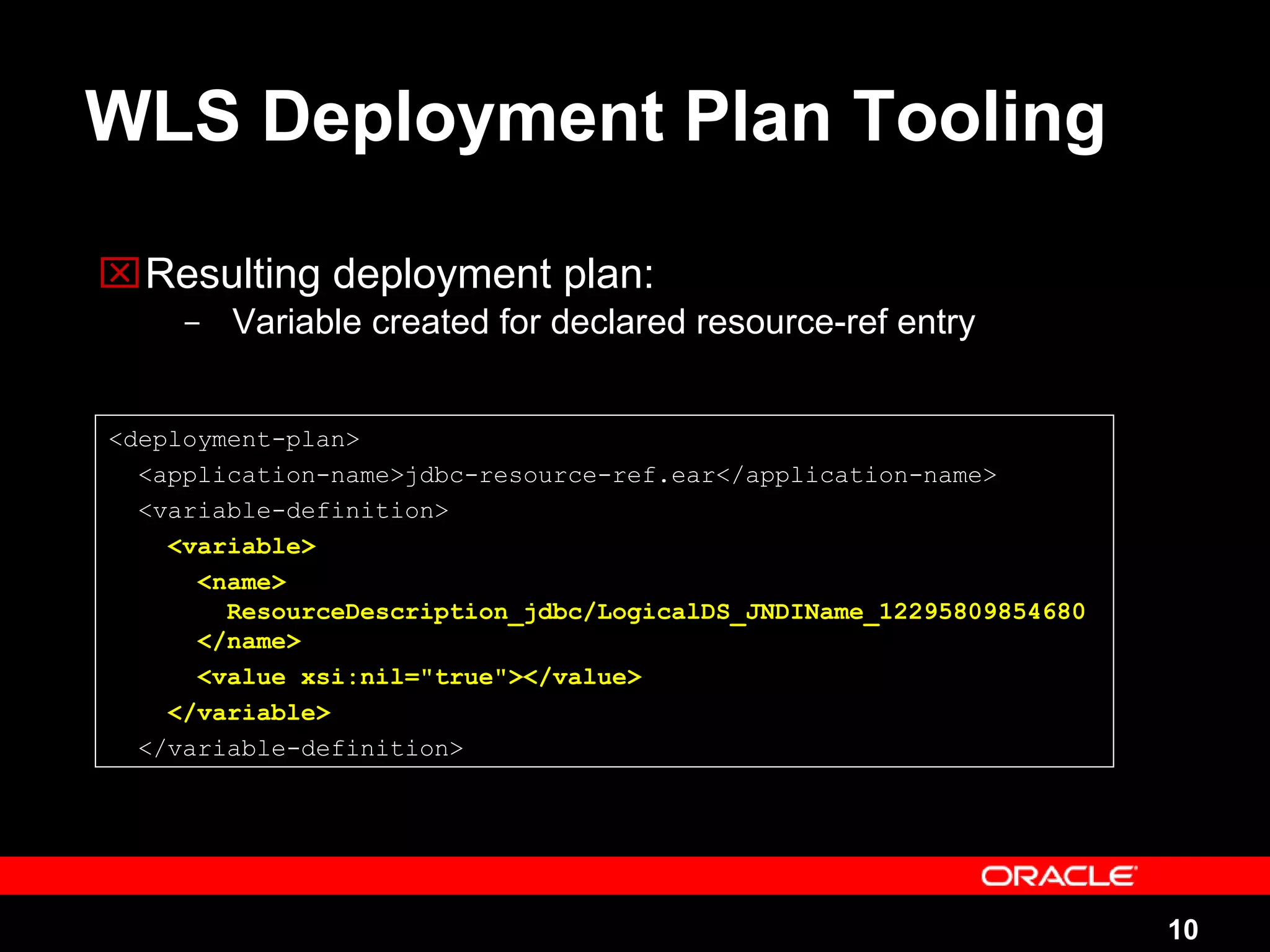 WebLogic Deployment Plan Example | PPT