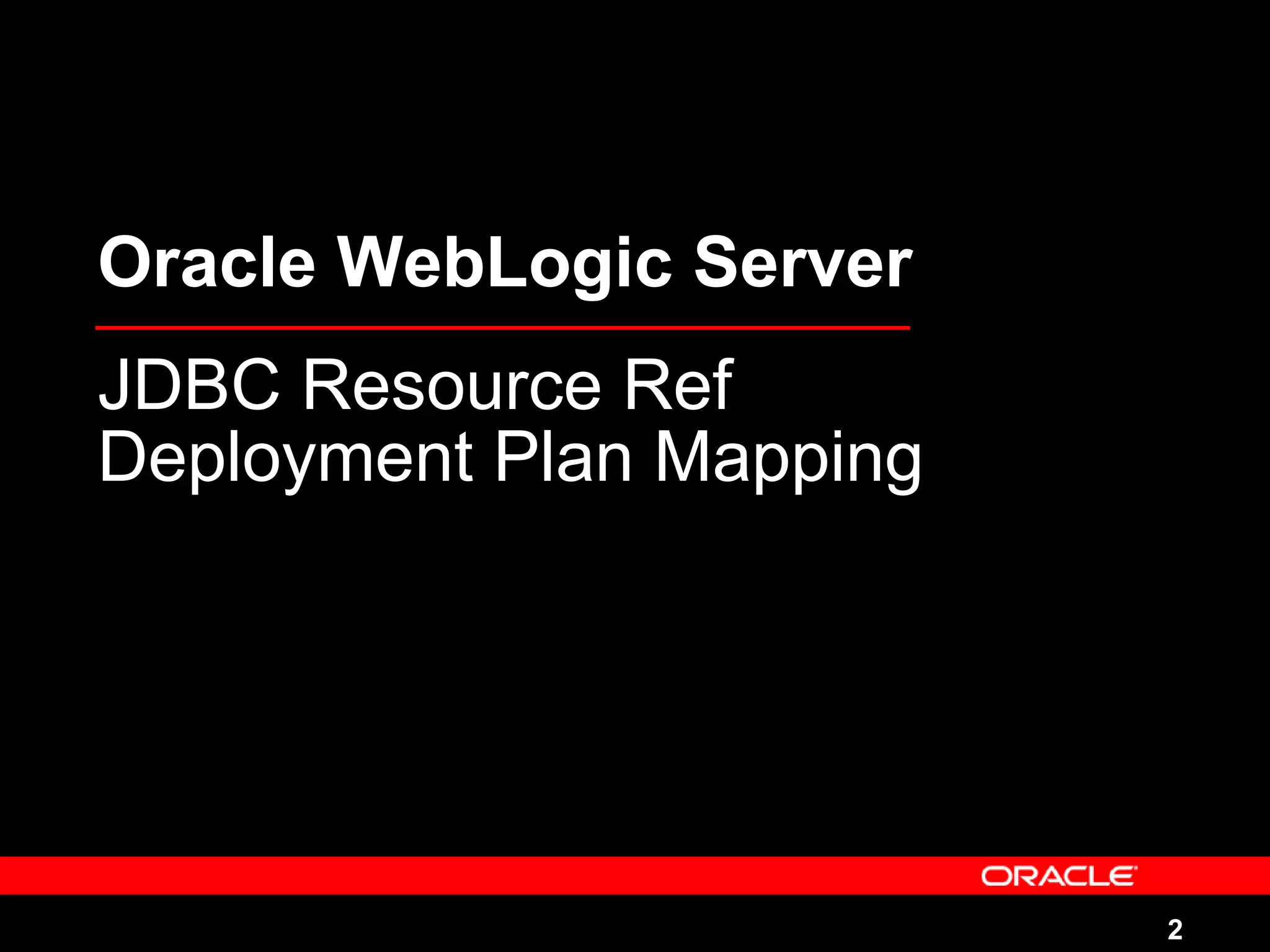 WebLogic Deployment Plan Example | PPT