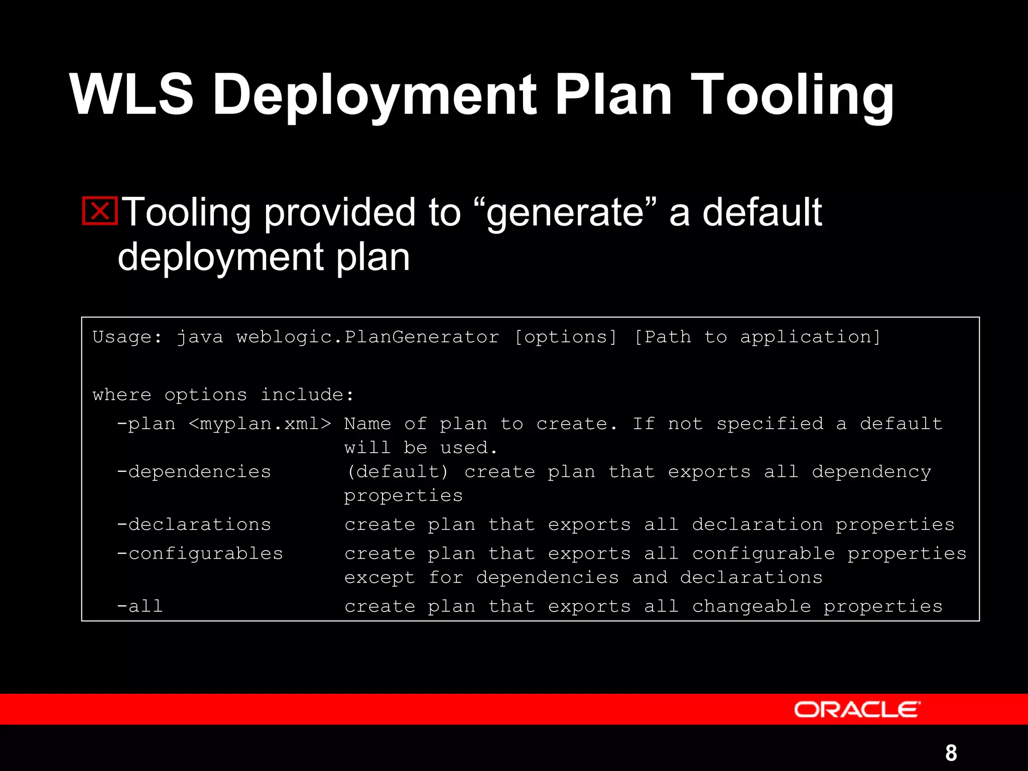 WebLogic Deployment Plan Example | PPT