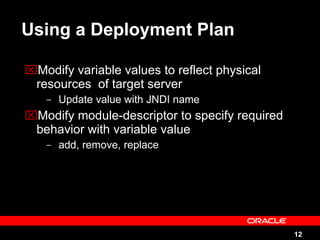 WebLogic Deployment Plan Example | PPT
