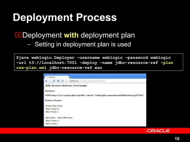 WebLogic Deployment Plan Example | PPT