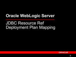 WebLogic Deployment Plan Example | PPT