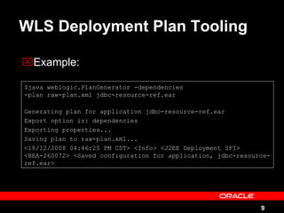 WebLogic Deployment Plan Example | PPT