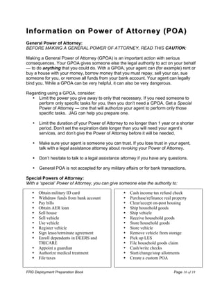 Deployment Preparation Book | PDF