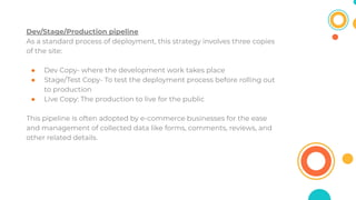 Executing Deployment & Release Strategies | PPT