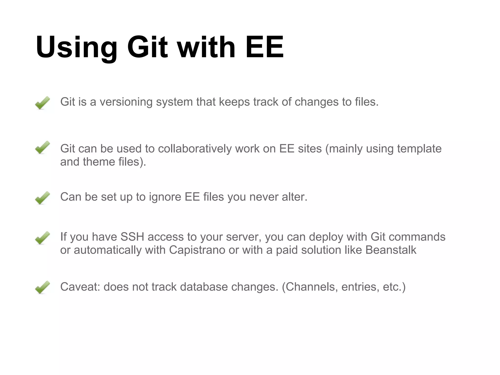 Deployment with ExpressionEngine | PPT