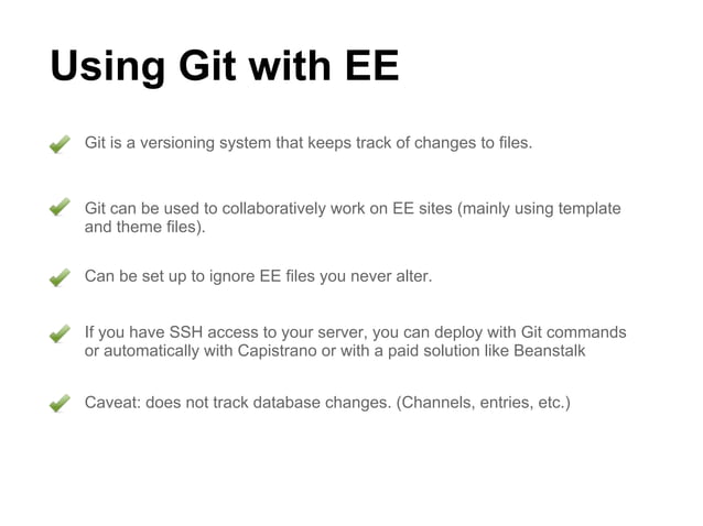 Deployment with ExpressionEngine | PPT