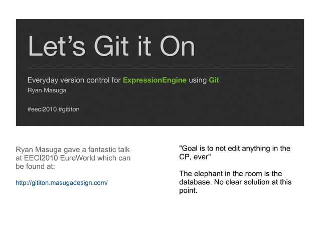 Deployment with ExpressionEngine | PPT