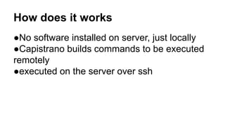 Deployment with capistrano | PPT