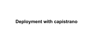 Deployment with capistrano | PPT