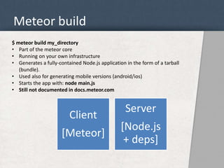 Deploy meteor in production | PPT