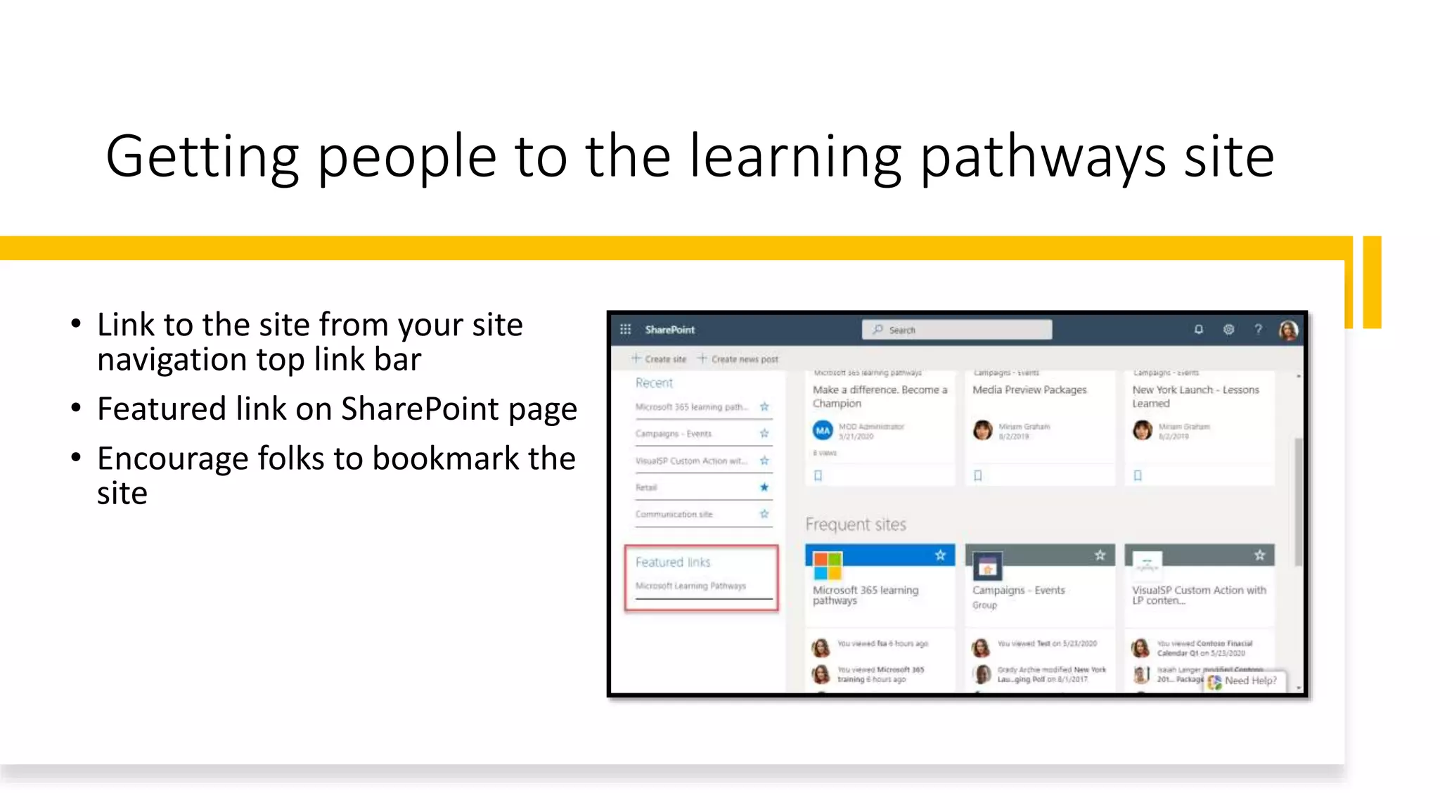Deploy Learning Pathways To Get The Best Use Out Of Microsoft 365 Ppt