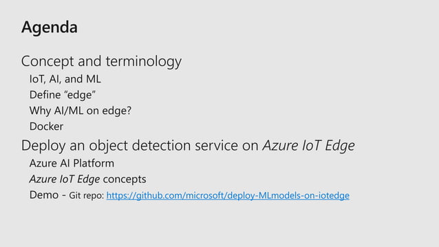 Deploy ML Models on the Edge | PPT