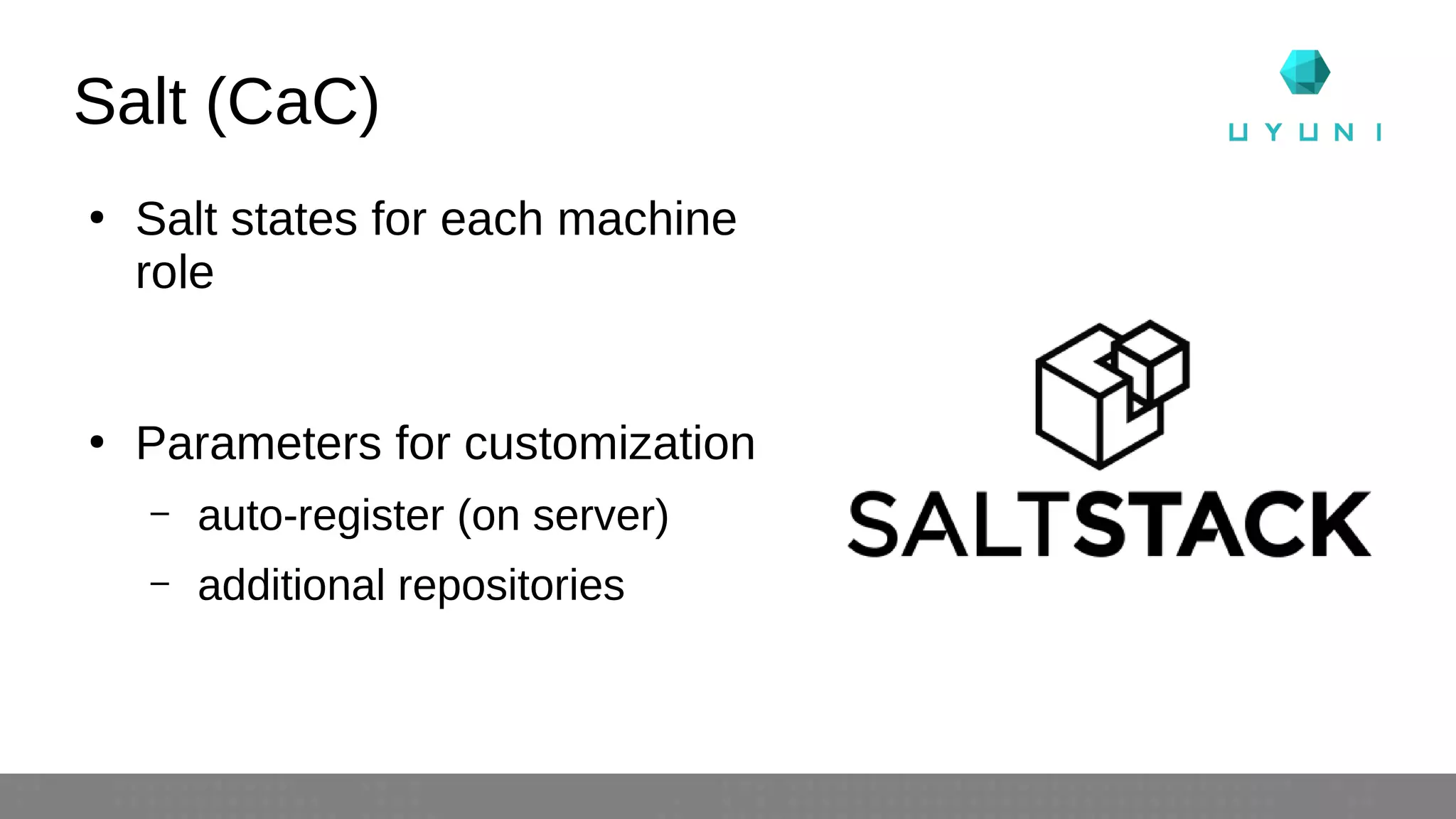 Deploying Uyuni with Sumaform | PPT