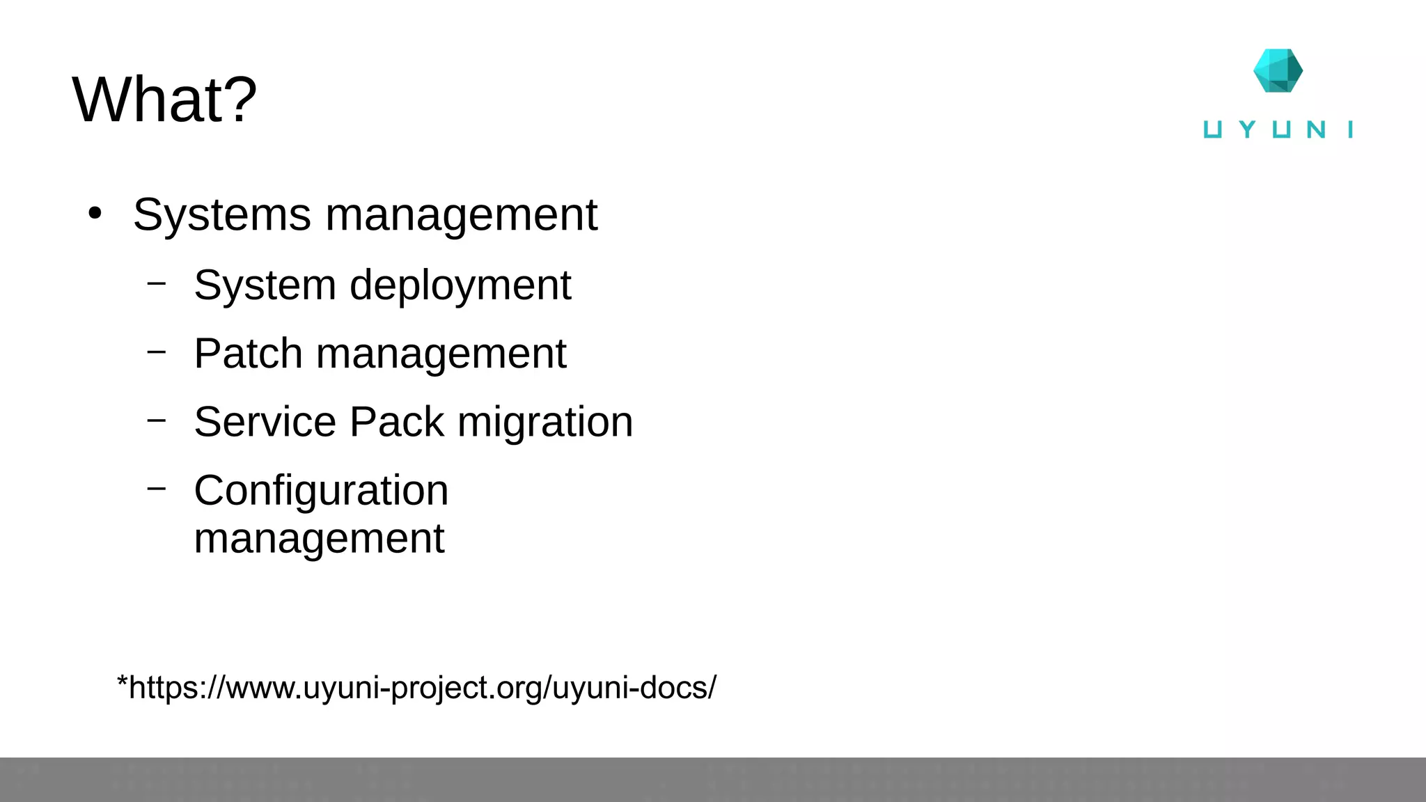 Deploying Uyuni with Sumaform | PPT