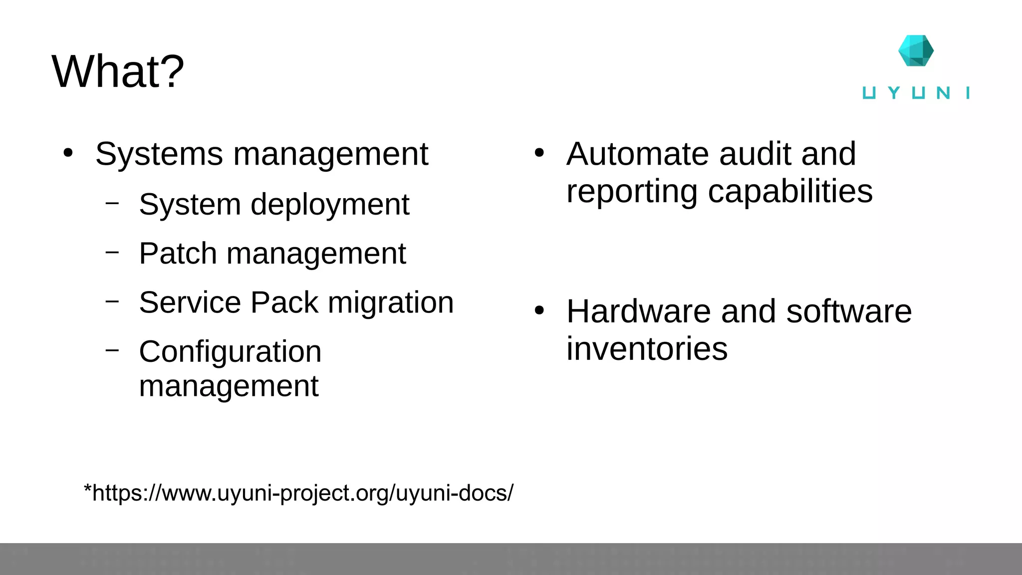 Deploying Uyuni with Sumaform | PPT