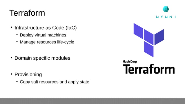 Deploying Uyuni with Sumaform | PPT