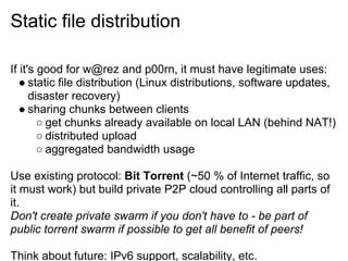 Deploy your own P2P network | PPT
