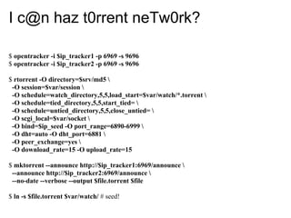 Deploy your own P2P network | PPT