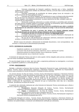 Dep lugo, bolsas formacion museistica | PDF