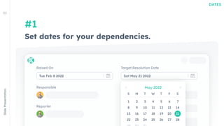 5 Tips For Dependency Management from Kendis | PPT