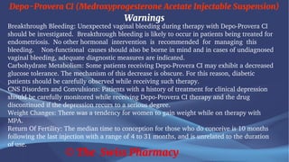 Depo-Provera CI (Medroxyprogesterone Acetate Injectable Suspension) | PDF