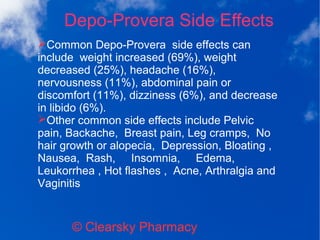 Depo Provera Contraceptive Injection | ODP
