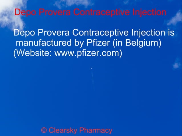 Depo Provera Contraceptive Injection | ODP | Pregnancy | Reproductive ...