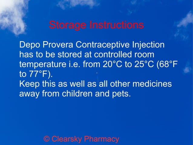Depo Provera Contraceptive Injection | ODP | Pregnancy | Reproductive ...