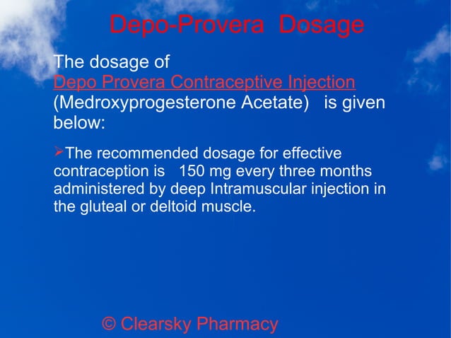 Depo Provera Contraceptive Injection | ODP | Pregnancy | Reproductive ...