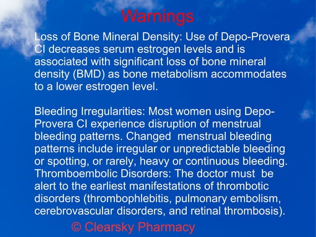 Depo Provera Contraceptive Injection | ODP | Pregnancy | Reproductive ...