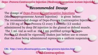 Depo-Provera Contraceptive Injection (Medroxyprogesterone Acetate ...