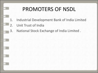 Depoitory system IN INDIA | PPTX