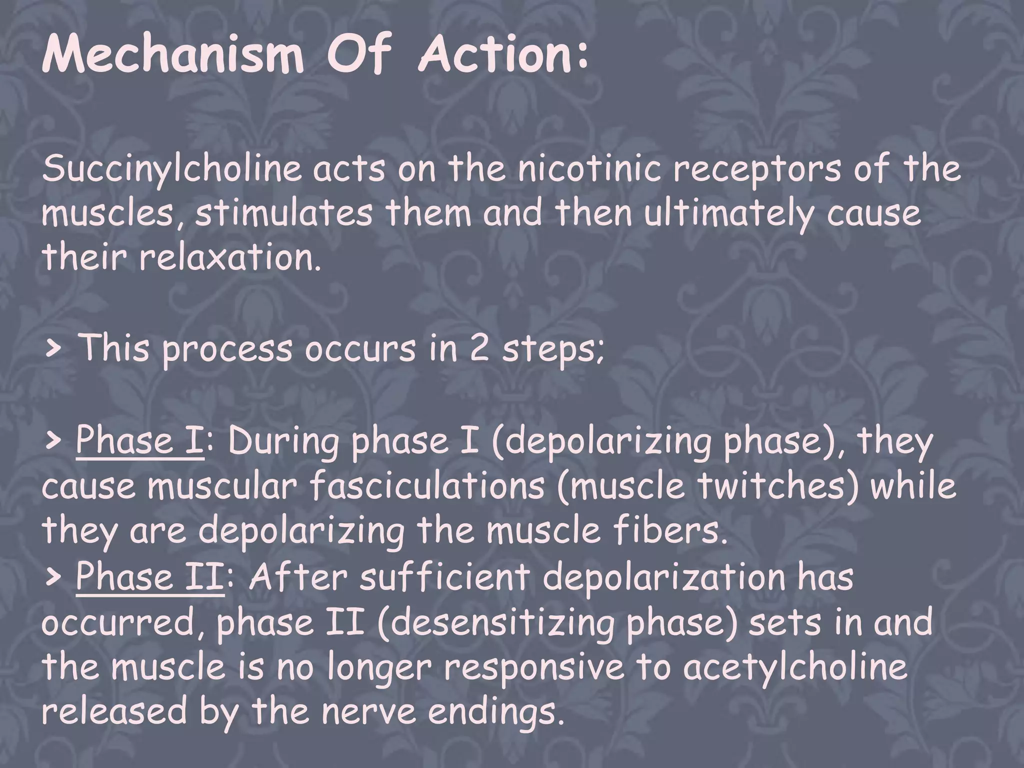 Depolarizing Neuromuscular Blockers | PPTX