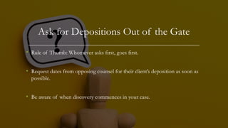 Deposition Prep Like a Pro: Insights from a Paralegal's Playbook | PPT ...