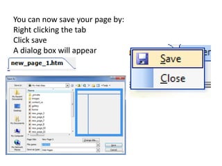 basic tutorial for frontpage 2003 | PPTX