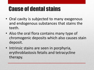Deposits and stains of teeth | PPTX