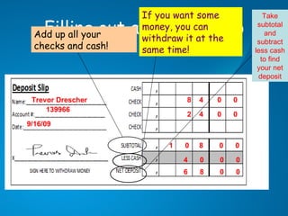 Deposit And Withdrawal | PPT