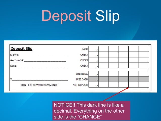 Deposit And Withdrawal | PPT | Business Banking & Finance | Business