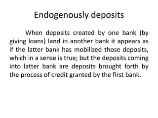 Deposit creation by banks | PPTX