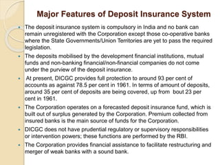 Deposit Insurance In India | PPTX