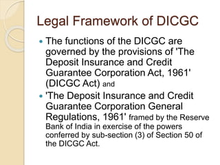 Deposit Insurance In India | PPTX