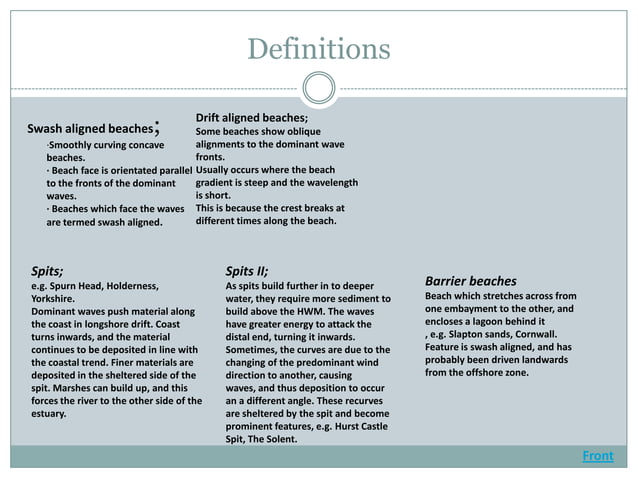 Depositional coastal landforms | PPTX