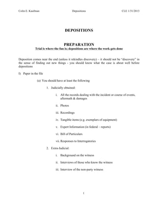 Depositions | PDF